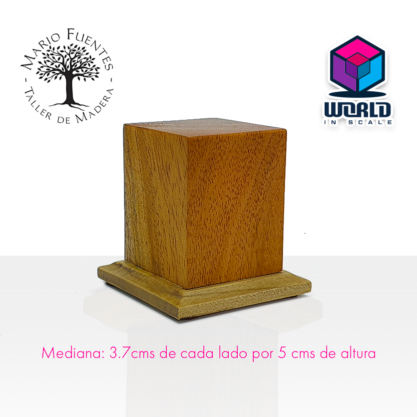 Base rectangular de Madera - Mediana