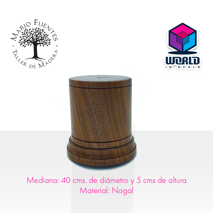 Base redonda de madera - Mediana